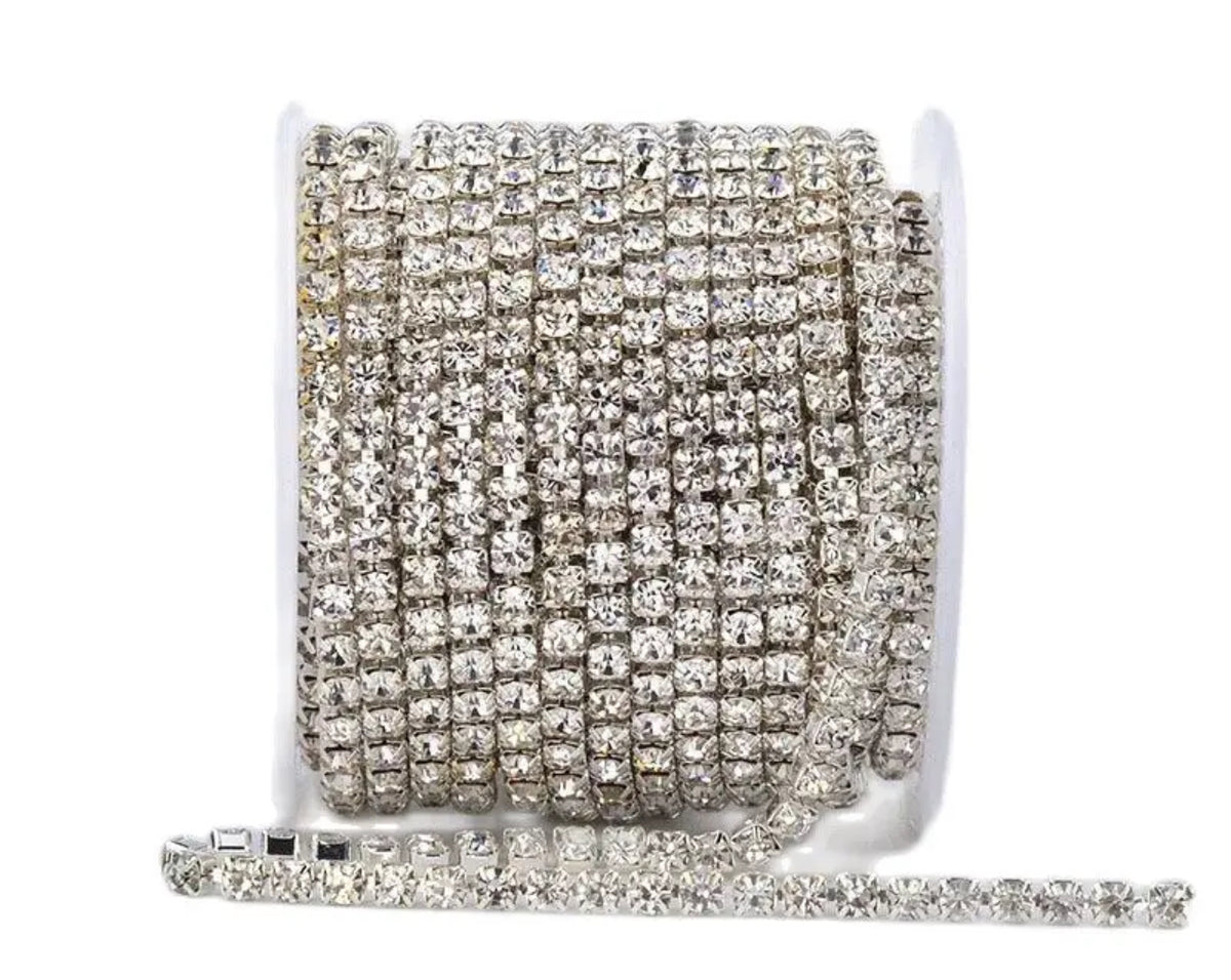 Rhinestone Chain Trim – Royal Glitz Bling